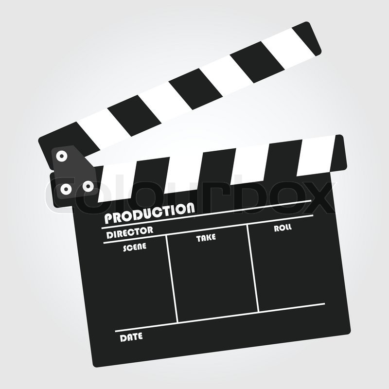 Movie clapper | Stock vector | Colourbox