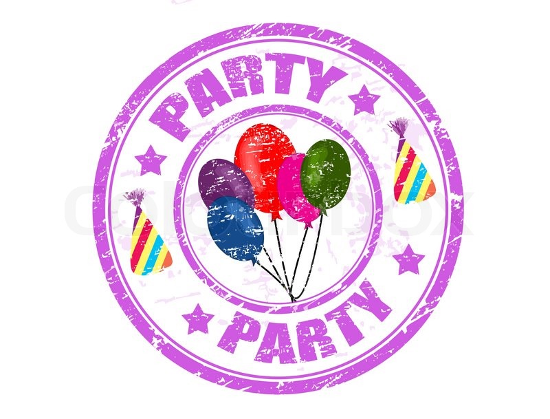 Party stamp | Stock vector | Colourbox