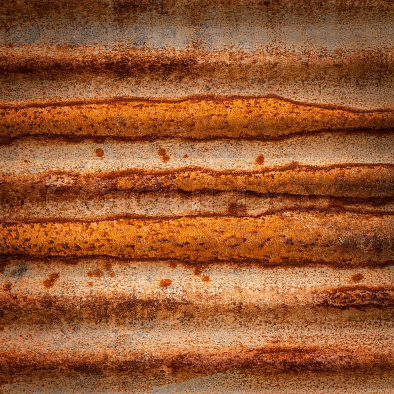 Rusty auf Zink Metallplatte Textur | Stock Bild | Colourbox