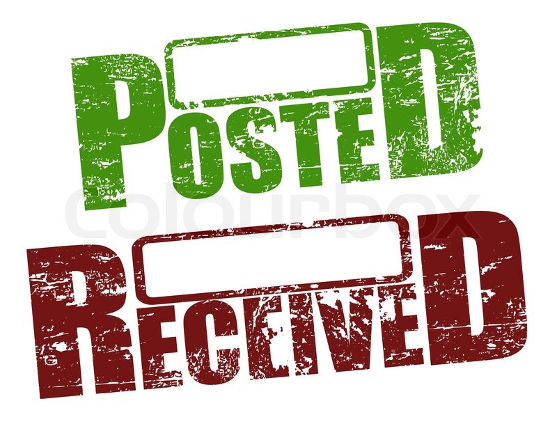 Grunge rubber stamps with words posted ... | Stock vector | Colourbox
