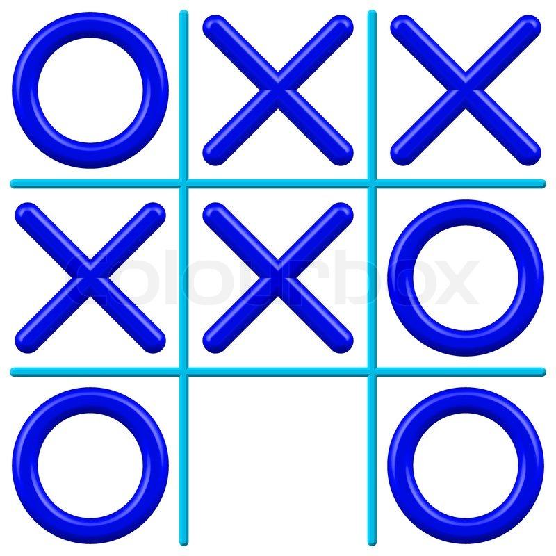 The Noughts and Crosses game | Stock vector | Colourbox