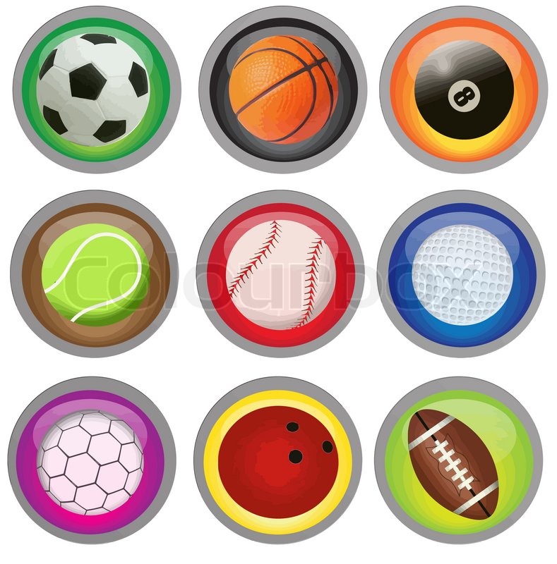 Sport buttons | Stock-Vektor | Colourbox