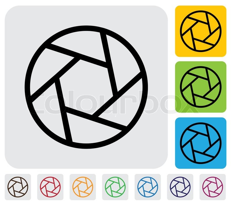 Camera Lens Shutter Vector