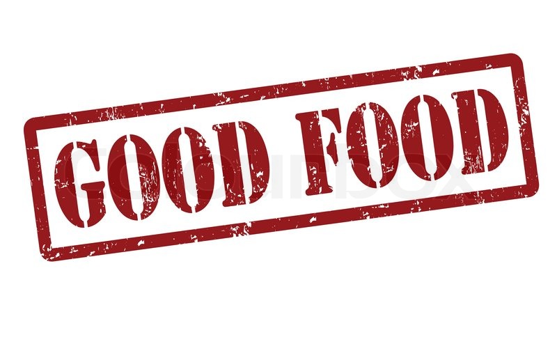 Good food grunge rubber stamp, vector ... | Stock vector | Colourbox
