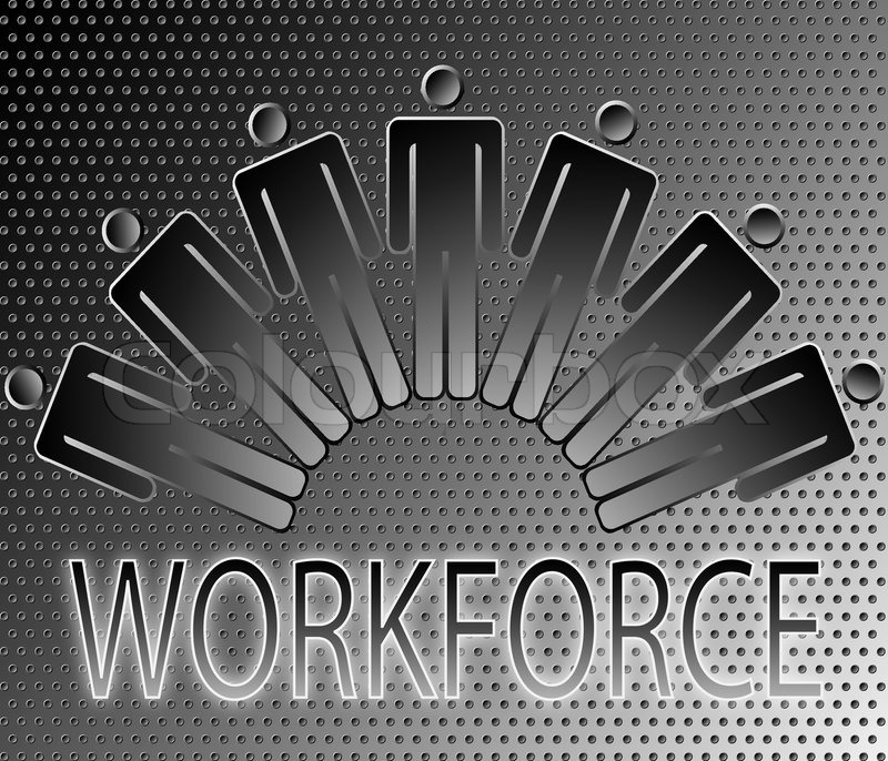 Work force work force team vector ... | Stock vector | Colourbox