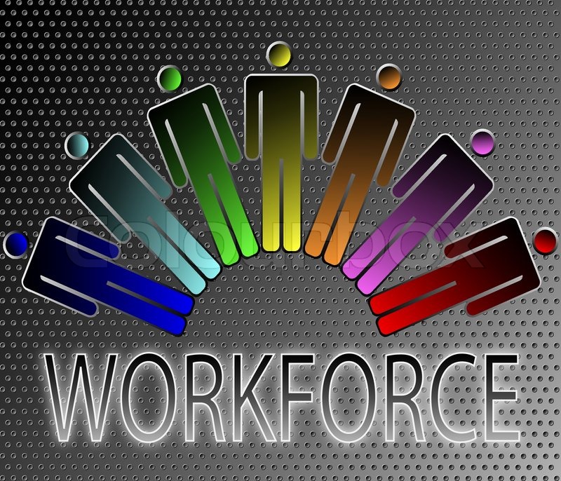 Work force work force team vector ... | Stock vector | Colourbox