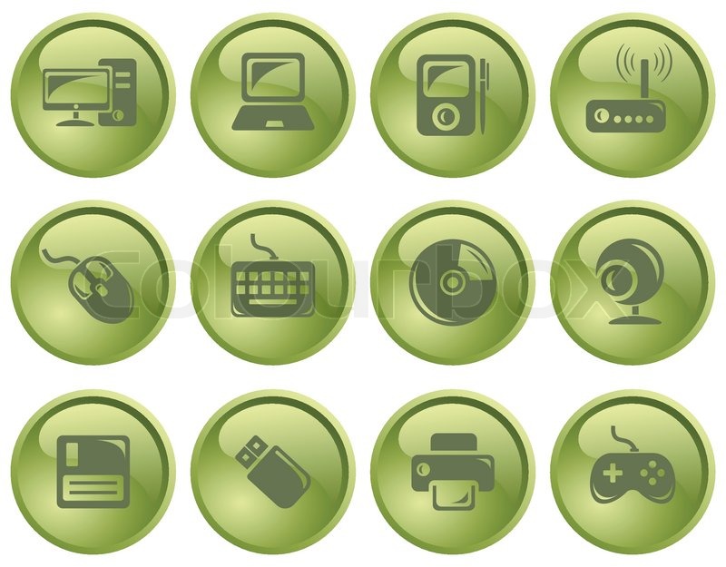 Hardware button set | Stock vector | Colourbox