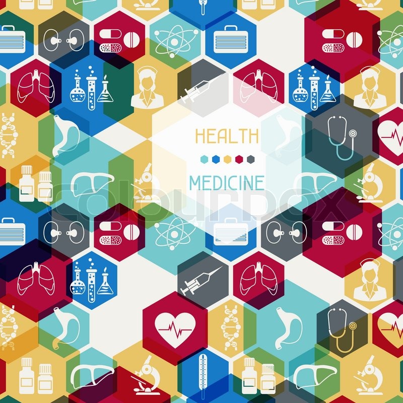 Medical and health care background. | Stock vector | Colourbox