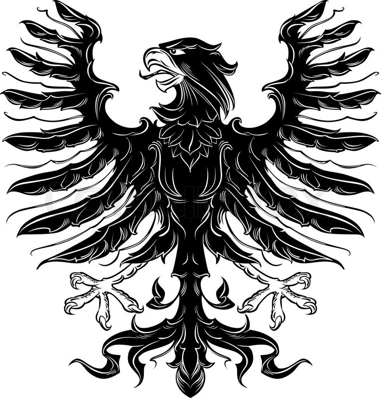Schwarz heraldischen Adler | Stock-Vektor | Colourbox