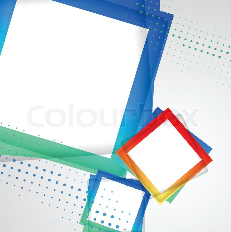 Colorful Square blank background | Stock vector | Colourbox