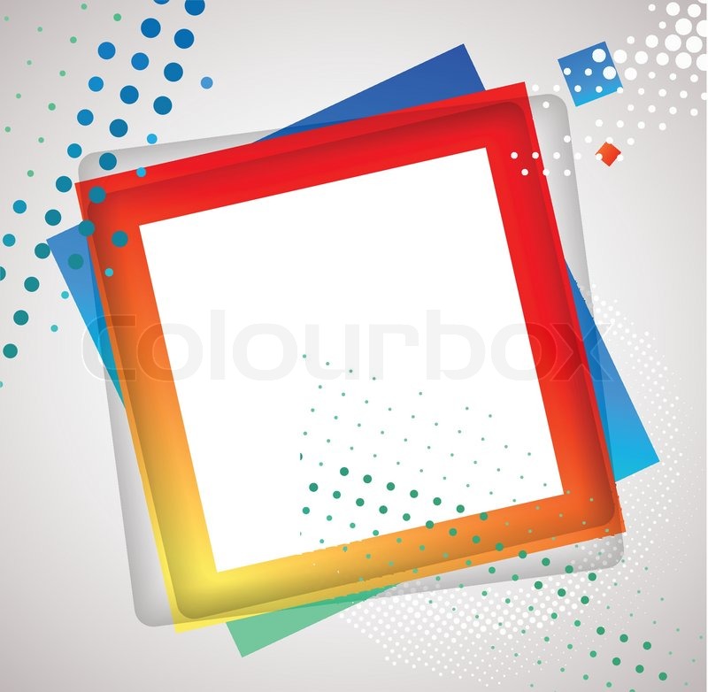 Colorful Square blank background | Stock vector | Colourbox