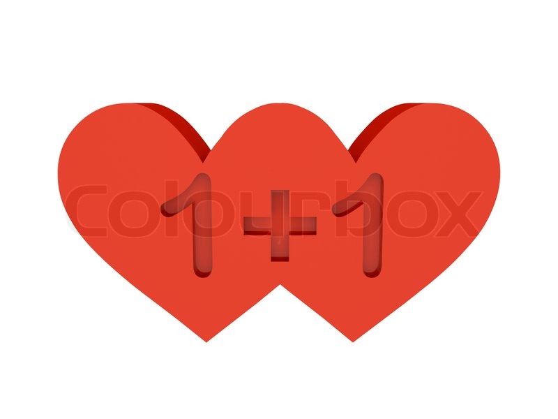 Zwei Herzen. | Stock Bild | Colourbox