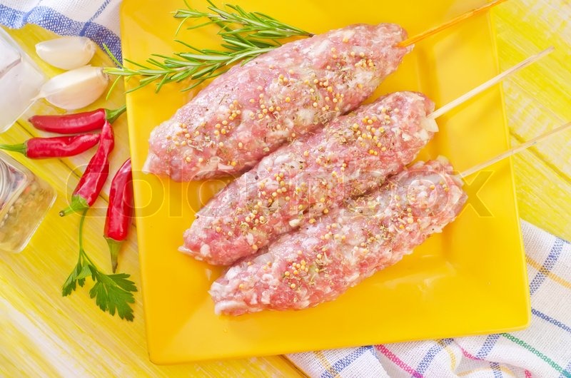 Raw kebab | Stock image | Colourbox