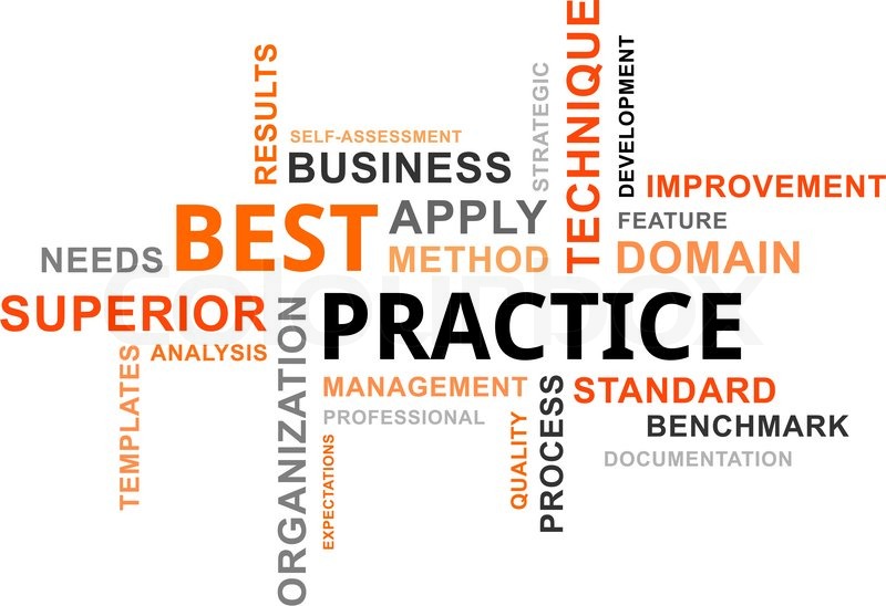 A word cloud of best practice related ... | Stock vector | Colourbox