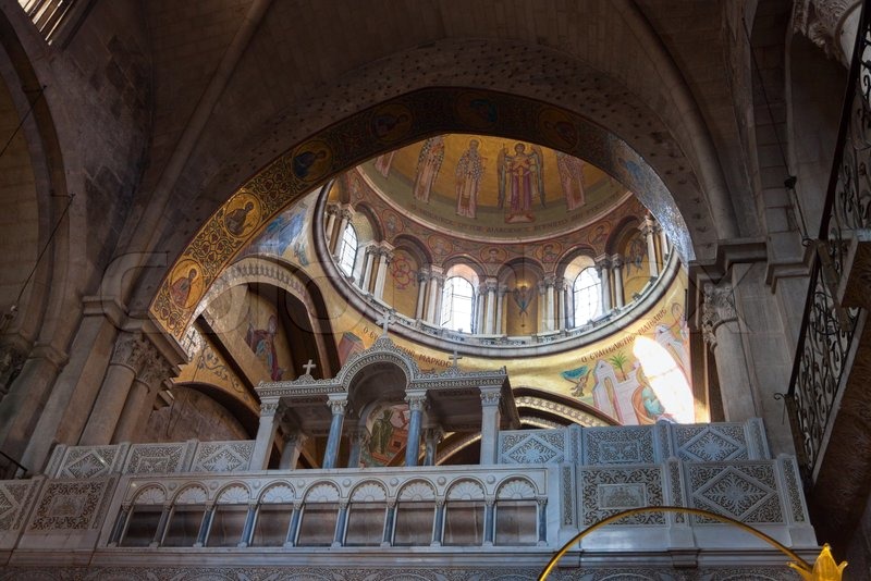 In the temple on Mount Calvary, Jerusalem | Stock Photo | Colourbox