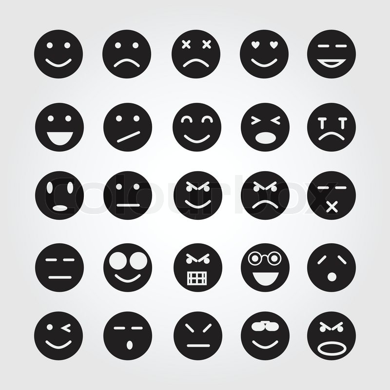 Emotion icons | Stock vector | Colourbox