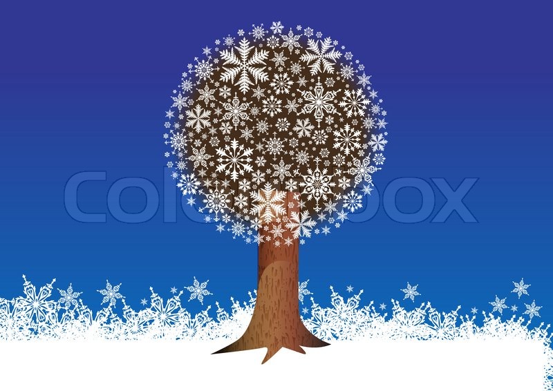 Snowflake tree | Stock vector | Colourbox