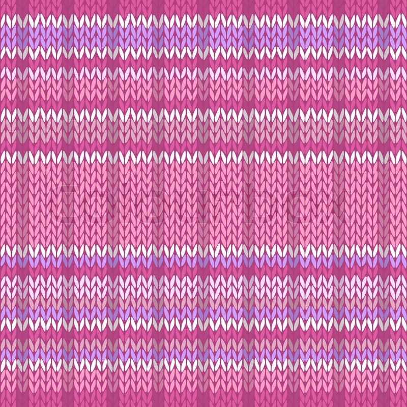 Seamless Pattern. Knit Texture. Fabric ... | Stock vector | Colourbox