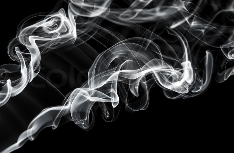 Abstract fume pattern: white smoke ... | Stock image | Colourbox