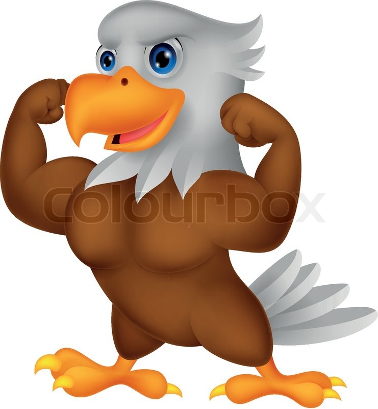 Vector illustration of Strong eagle ... | Stock vector | Colourbox