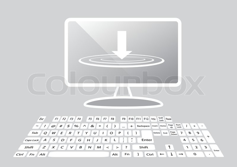 Computer vector | Stock vector | Colourbox
