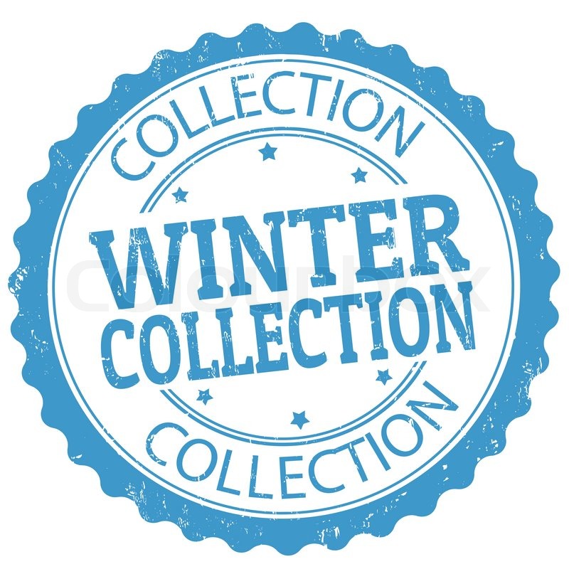 Winter collection grunge rubber stamp, ... | Stock vector | Colourbox