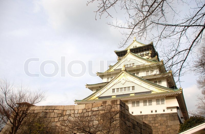 Osaka Palace , roof | Stock image | Colourbox