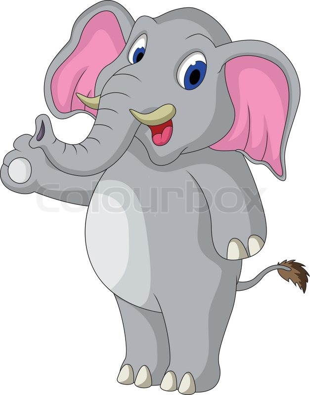 Drawing Of An Elephant Standing Up