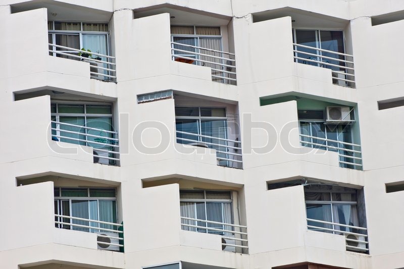 Architecture background of apartment in ... | Stock image | Colourbox