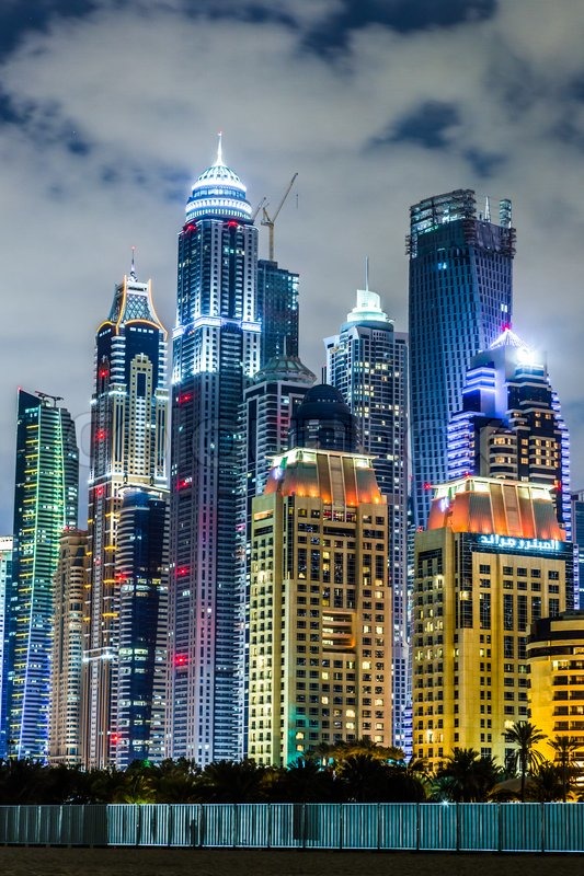 Dubai Marina cityscape, UAE | Stock Photo | Colourbox
