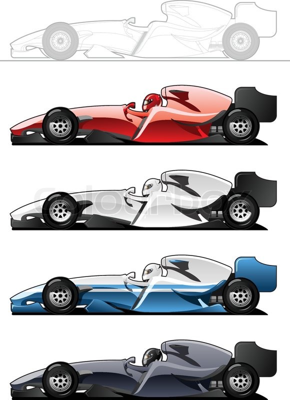 Racerbiler | Stock vektor | Colourbox