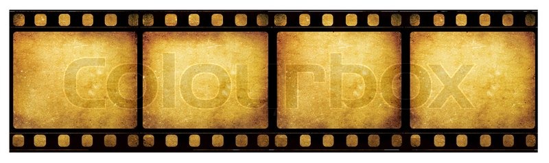Close up of vintage movie film strips | Stock image | Colourbox