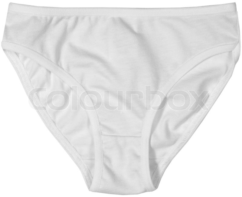 white women's panties isolated on ... | Stock image | Colourbox