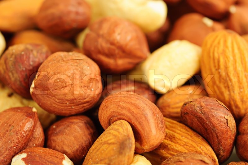 Nuts background | Stock Bild | Colourbox