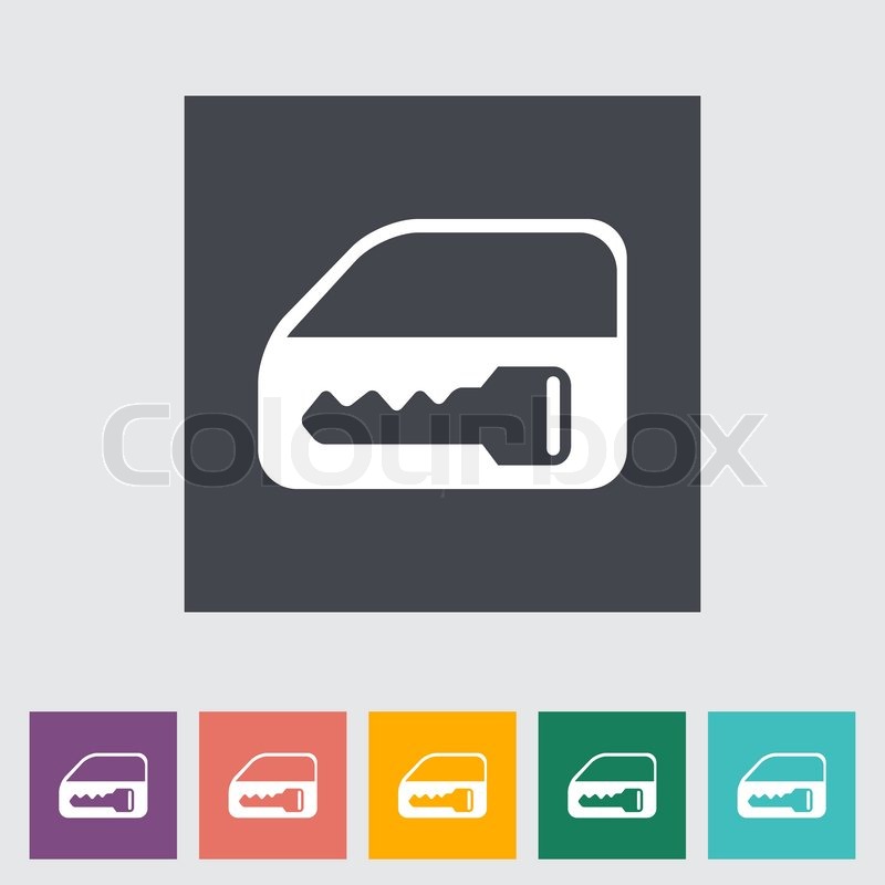 Window lock. Single flat icon. Vector ... | Stock vector | Colourbox
