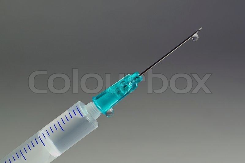 A macro shot of a hypodermic needle ... | Stock image | Colourbox