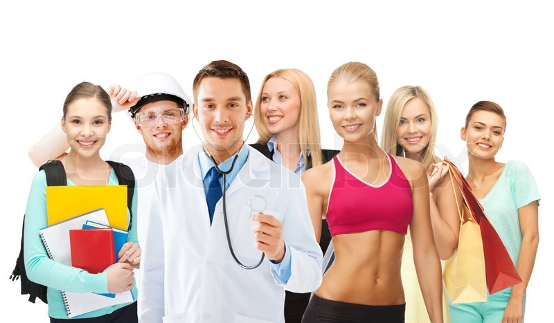 People, education and profession ... | Stock image | Colourbox