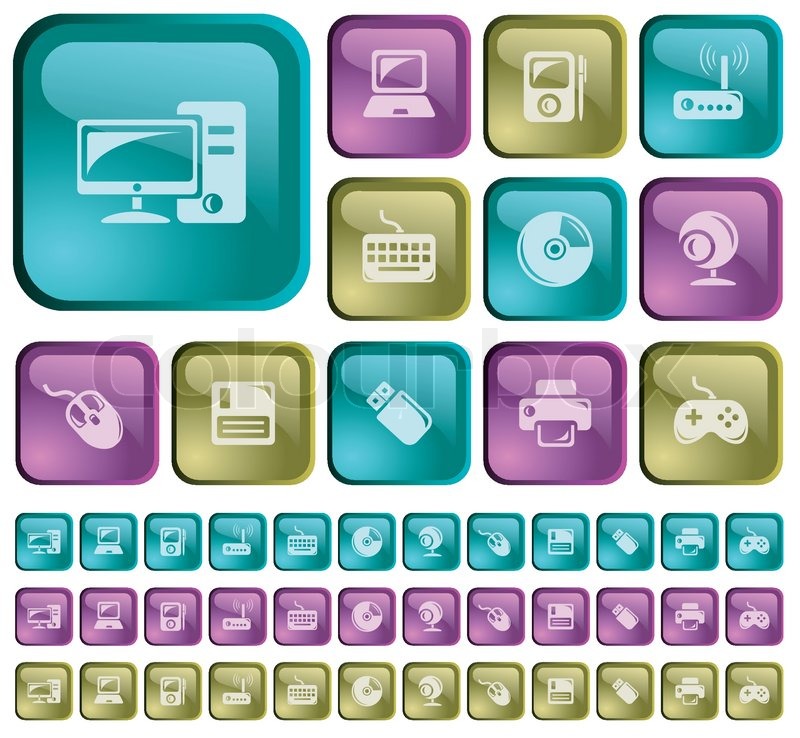 Hardware Buttons Stock Vector Colourbox