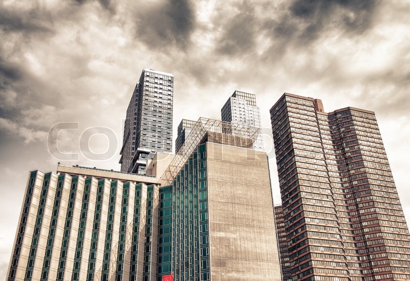 New York. Wide angle street view of ... | Stock image | Colourbox