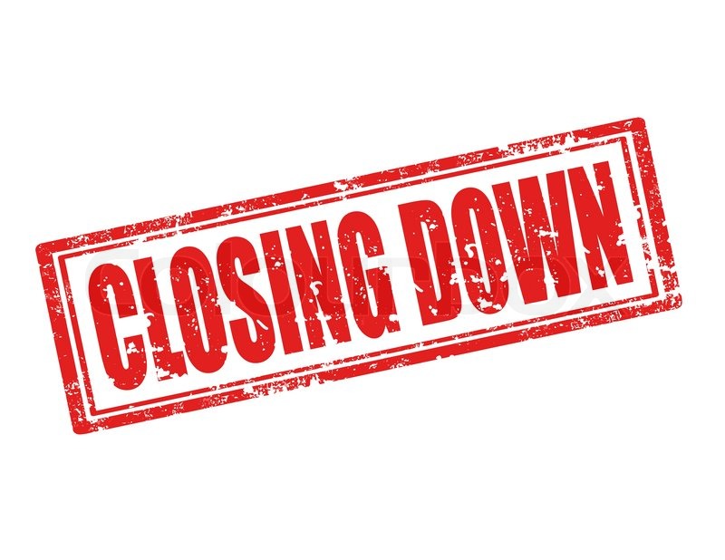 Closing Down-Stempel | Stock-Vektor | Colourbox