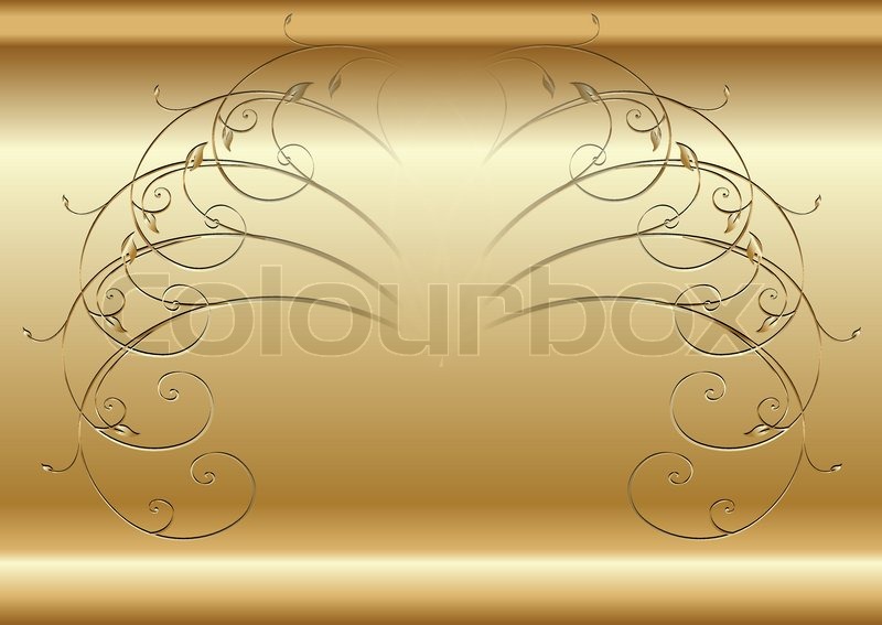 Gold swirl | Stock vector | Colourbox