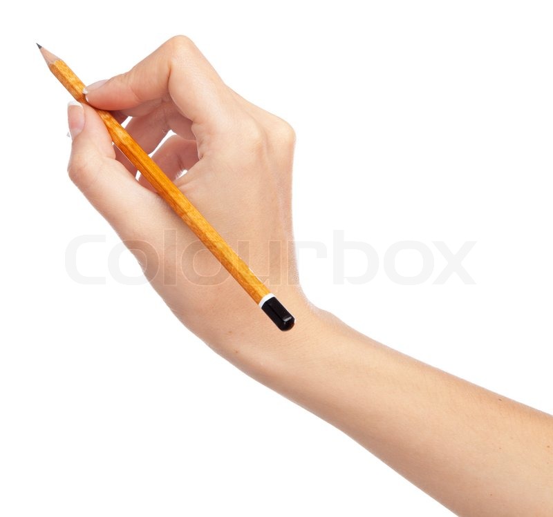 Right Hand Holding Pencil