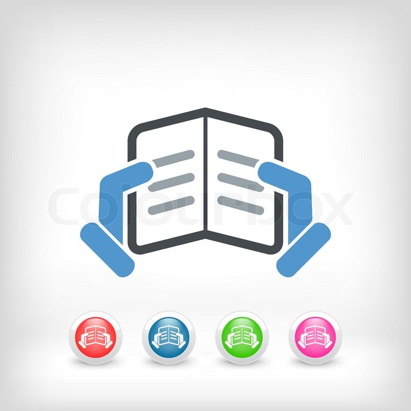 Text reading icon | Stock vector | Colourbox