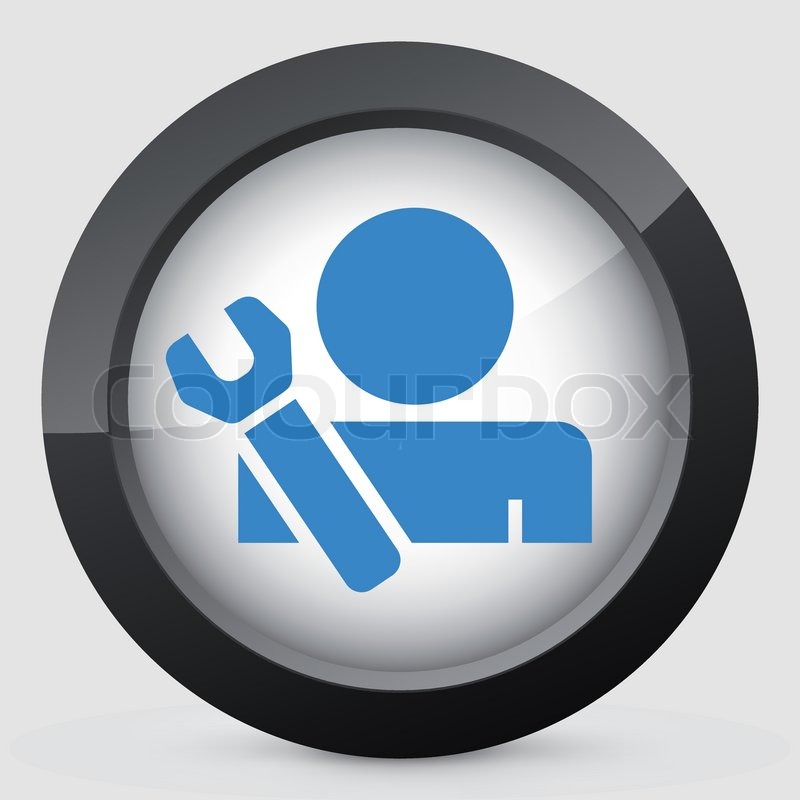 Worker concept symbol icon | Stock vector | Colourbox