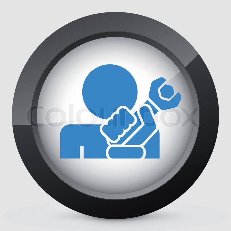 Repairman concept icon illustration | Stock vector | Colourbox