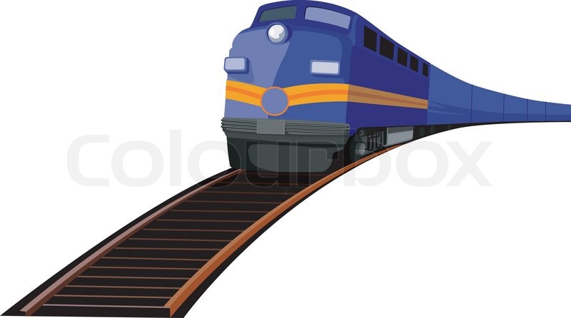 Zug Richtung front | Stock-Vektor | Colourbox
