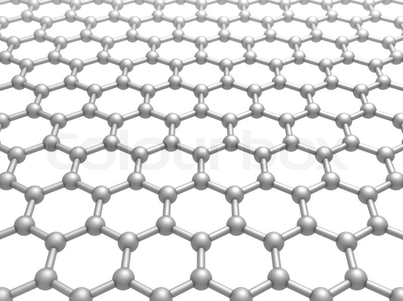 Graphene layer structure schematic ... | Stock image | Colourbox