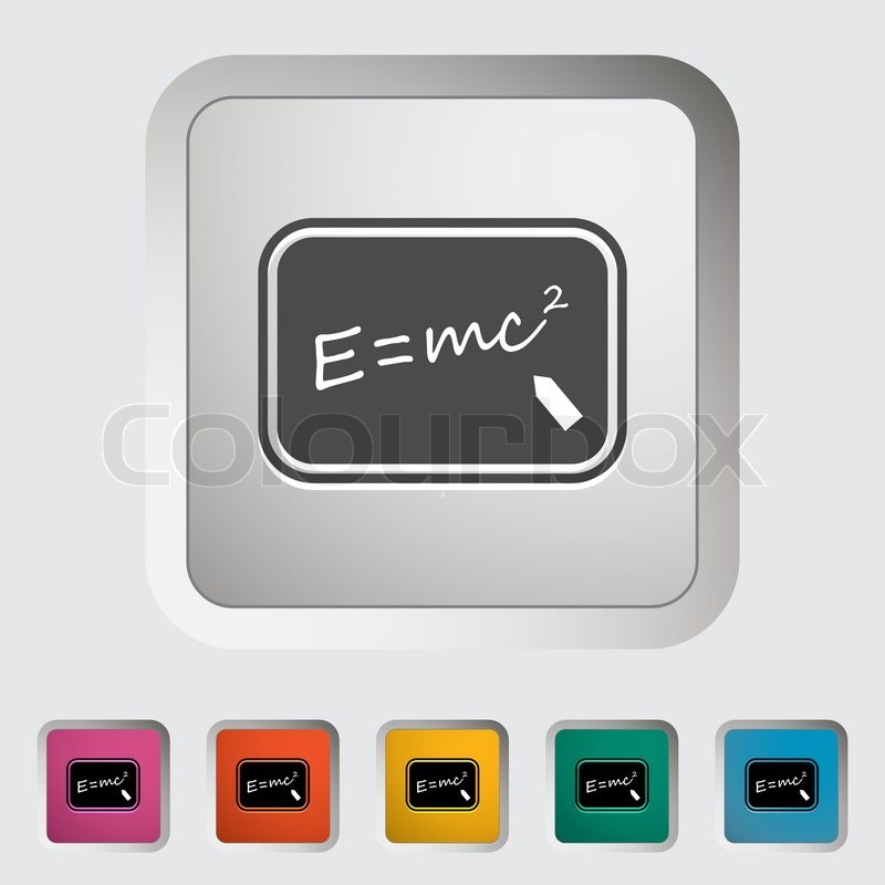 E mc2. Single icon. Vector ... | Stock vector | Colourbox