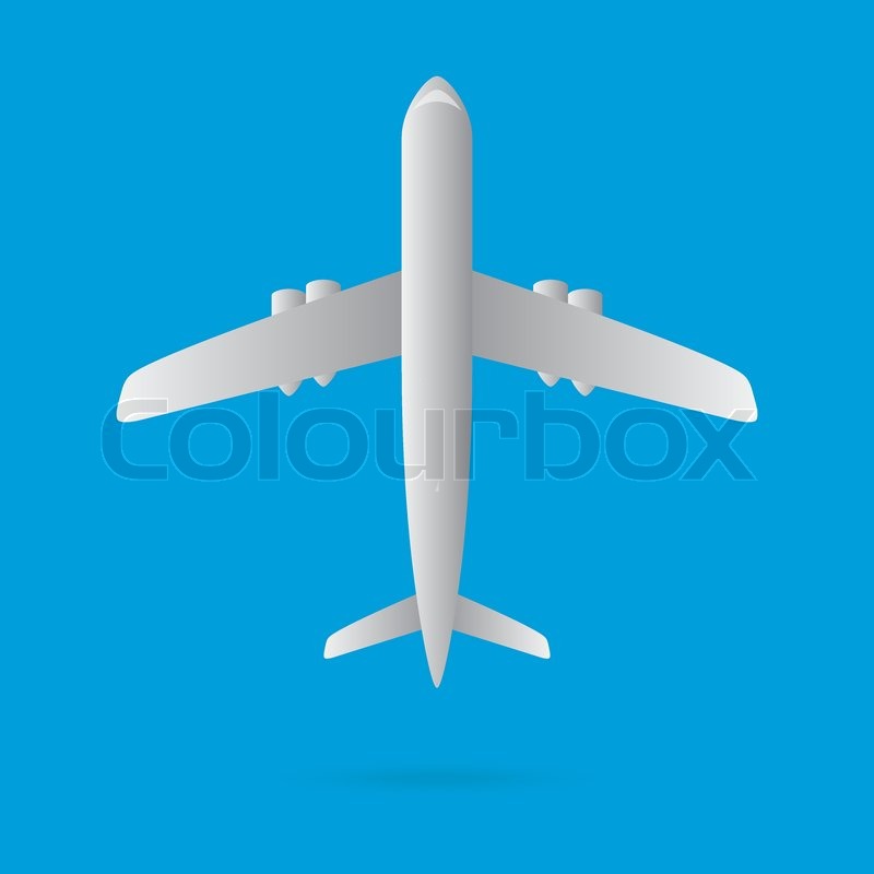 Airplane flying model isolated vector | Stock vector | Colourbox