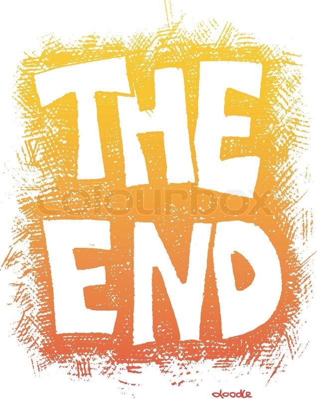 The End. Hand drawn. Vector eps8 | Stock vector | Colourbox